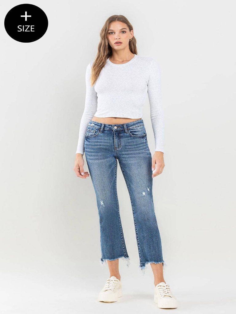 LOVERVET PLUS SIZE MID RISE ANKLE BOOTCUT JEAN LV1212-P – Southern ...